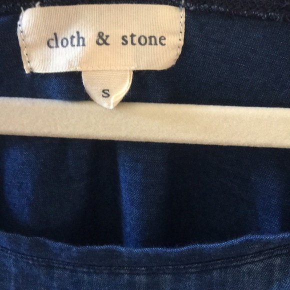 Anthropologie | Tops | Cloth Stone Anthropologie Chambray Dolman Crop ...